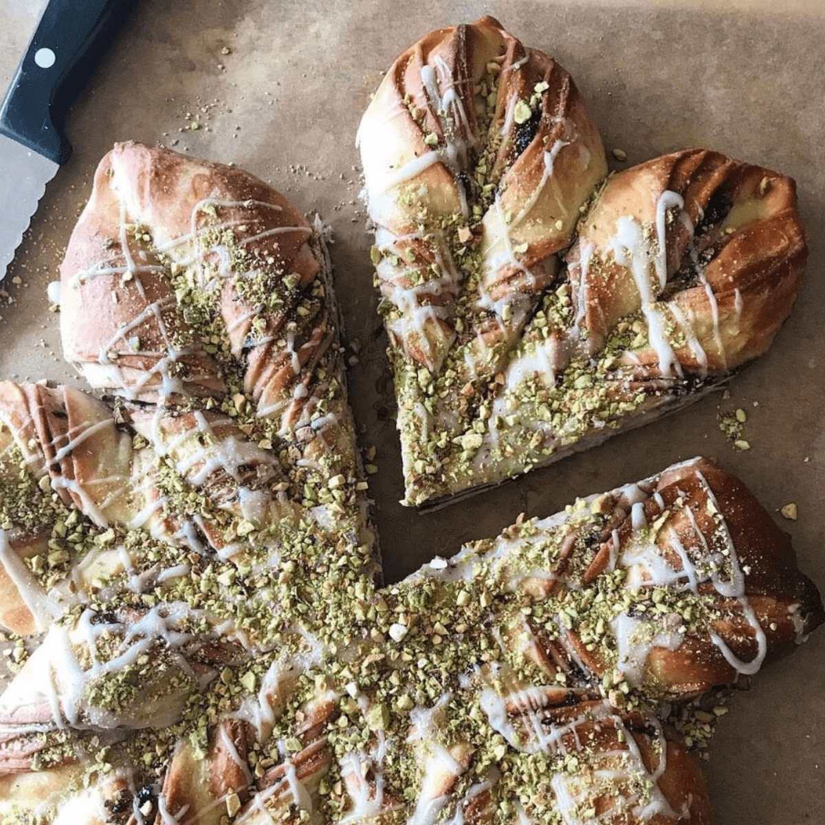 Sourdough Jam-Filled Star Bread - Living Bread Baker