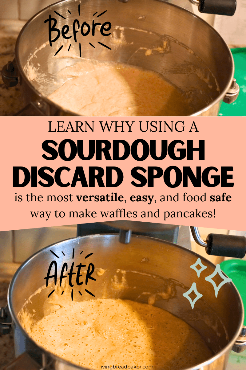 Easy Overnight Sourdough Waffles (Discard Sponge Method) - Living Bread ...