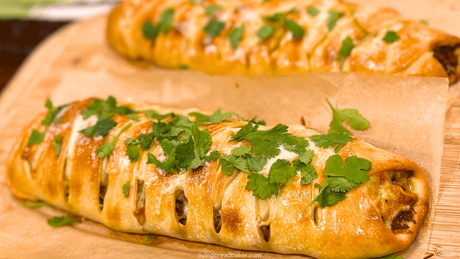 Sourdough Meat Filled Braided Bread (easy dinner recipe) - Living Bread ...